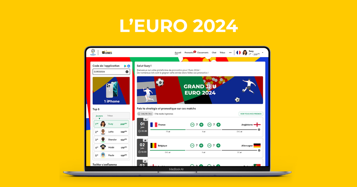 Votre concours de pronostics en entreprise sur l'Euro 2024